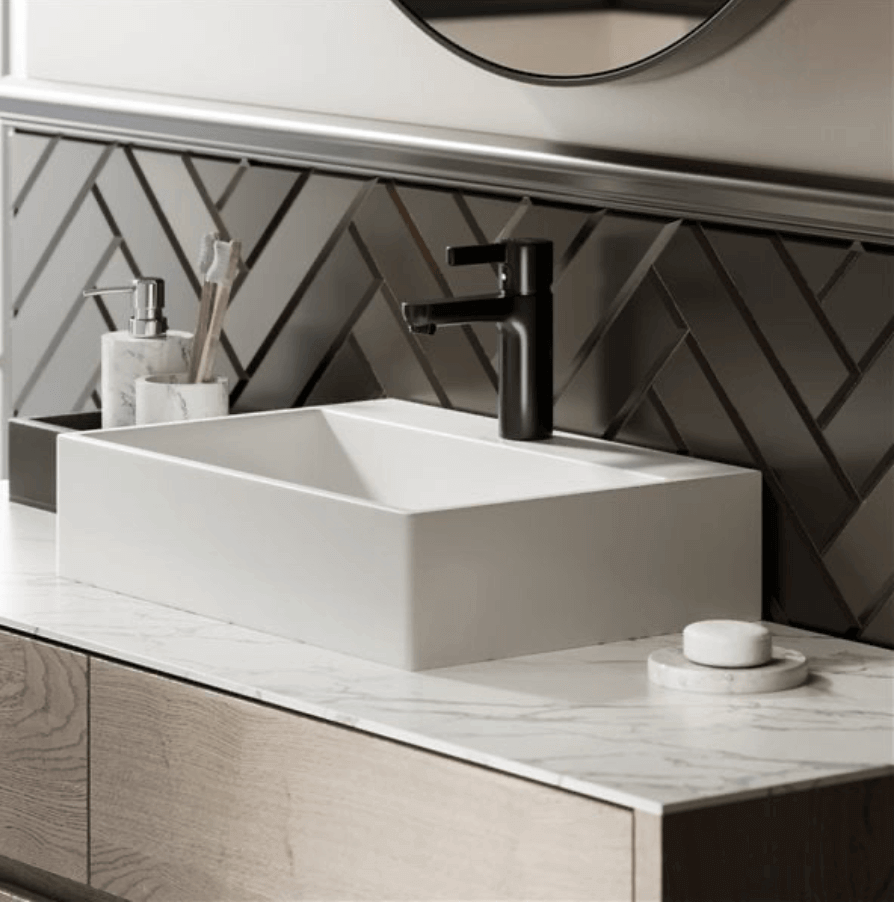 Lavabo rectangulaire 683C porcelaine 24 x 14 1/4 x 5 1/4 po blanc | L ...