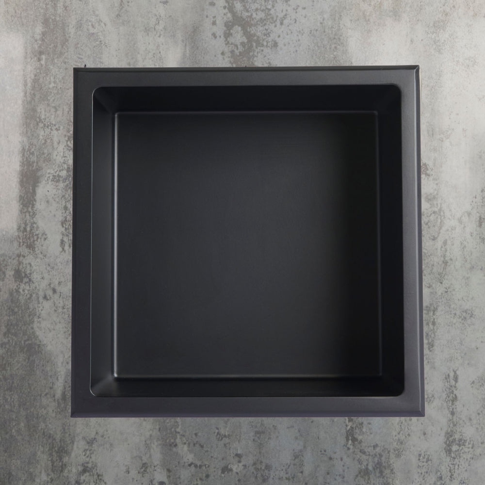 Niche de douche simple 12x12 - Noir mat | L'entrepôt de la Réno